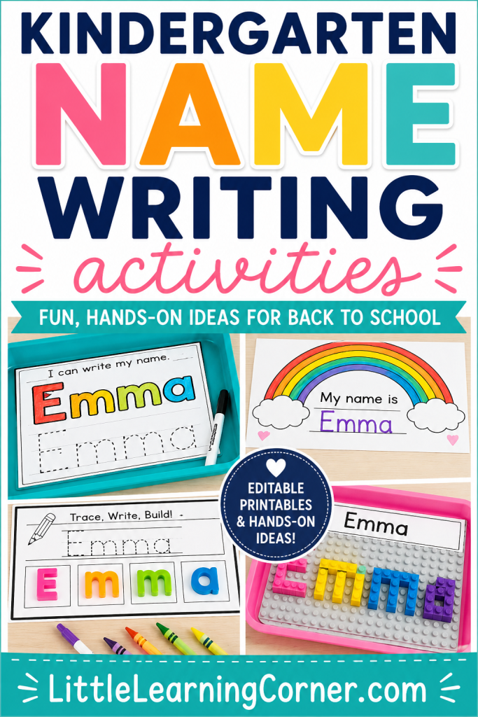 Kindergarten Name Writing Activities | Free Printables - Little ...
